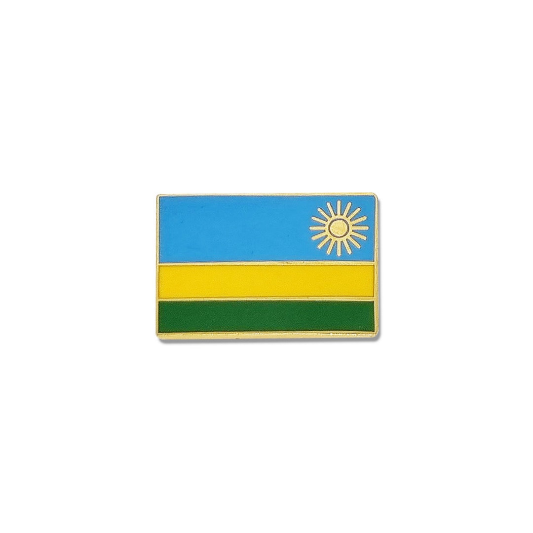 Rwanda Flag Pin Badge - Etsy