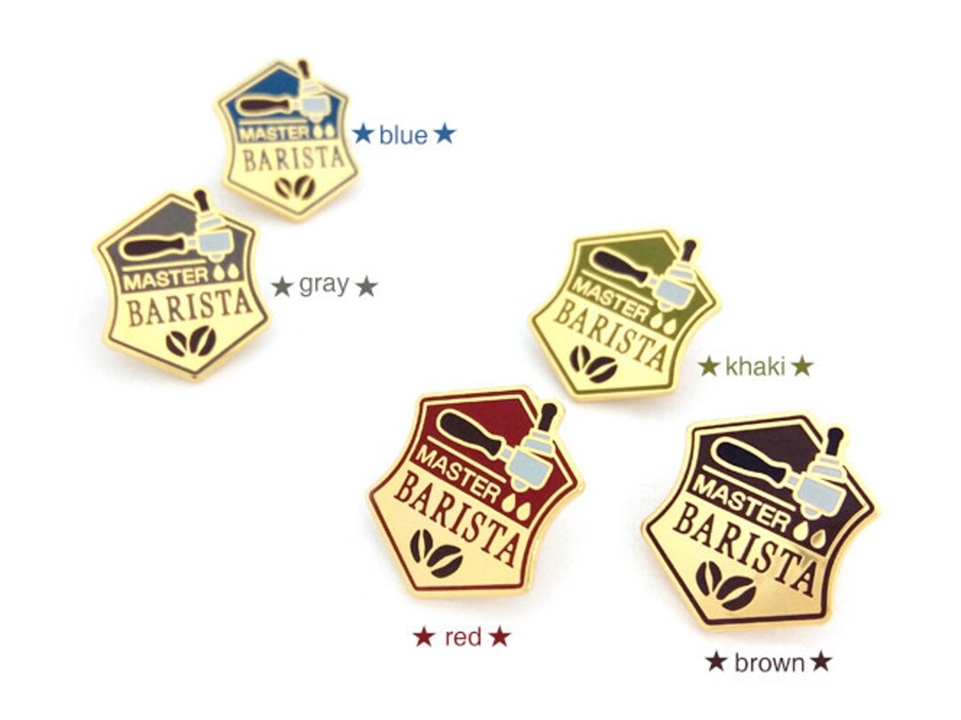 Barista Pin Badge - Etsy Australia