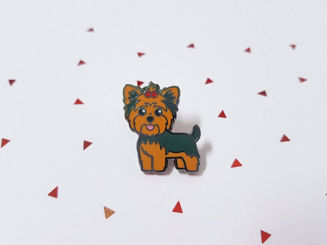 Yorkshire Terrier Dog Pin-badge - Etsy