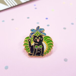 Brazil Samba Cat Pin-badge - Etsy