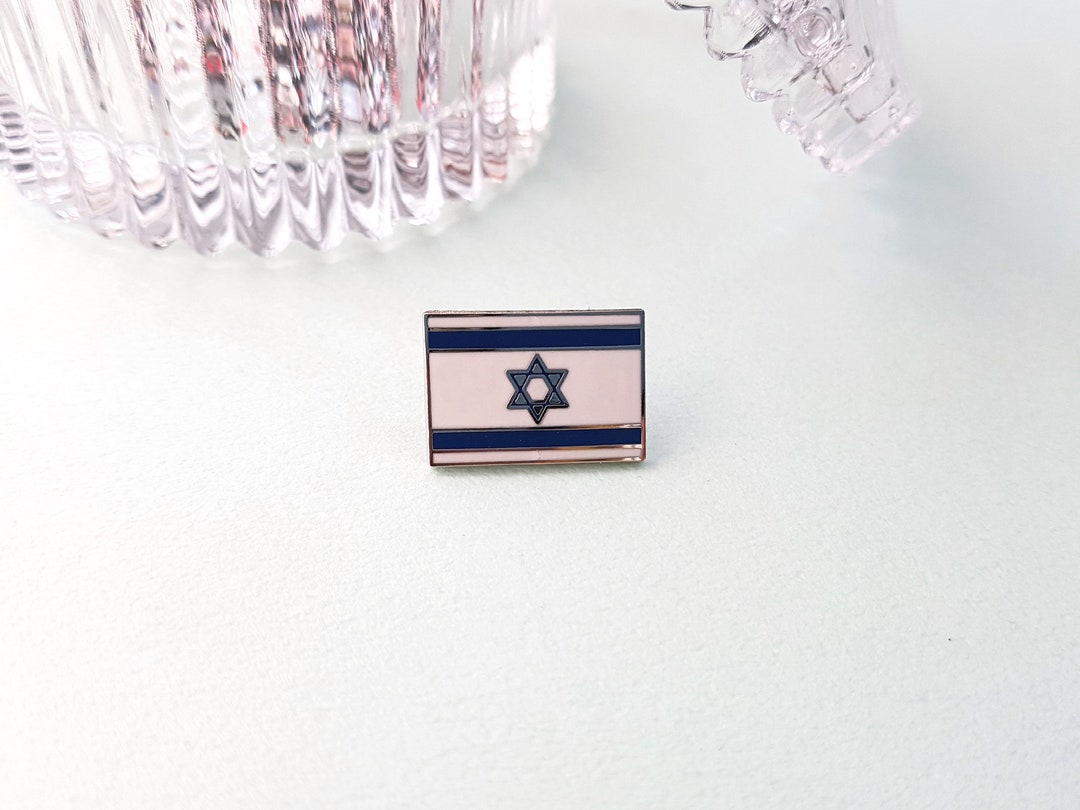 Israel Flag Pin Badge - Etsy