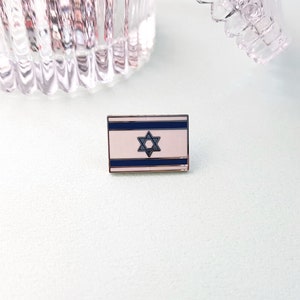 Israel Flag Pin Badge - Etsy