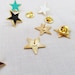 Color Star Pin-badge black - Etsy