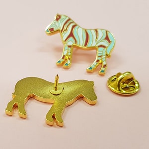Zebra Pin Badge - Etsy