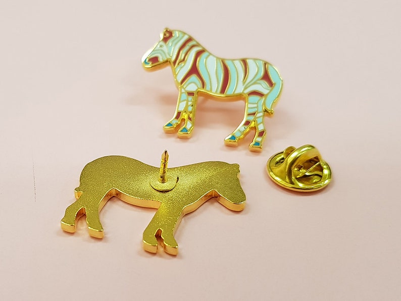 Zebra Pin Badge - Etsy