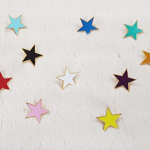 Color Star Pin-badge - Etsy