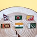 South Asia Flag Pin Badge - Etsy