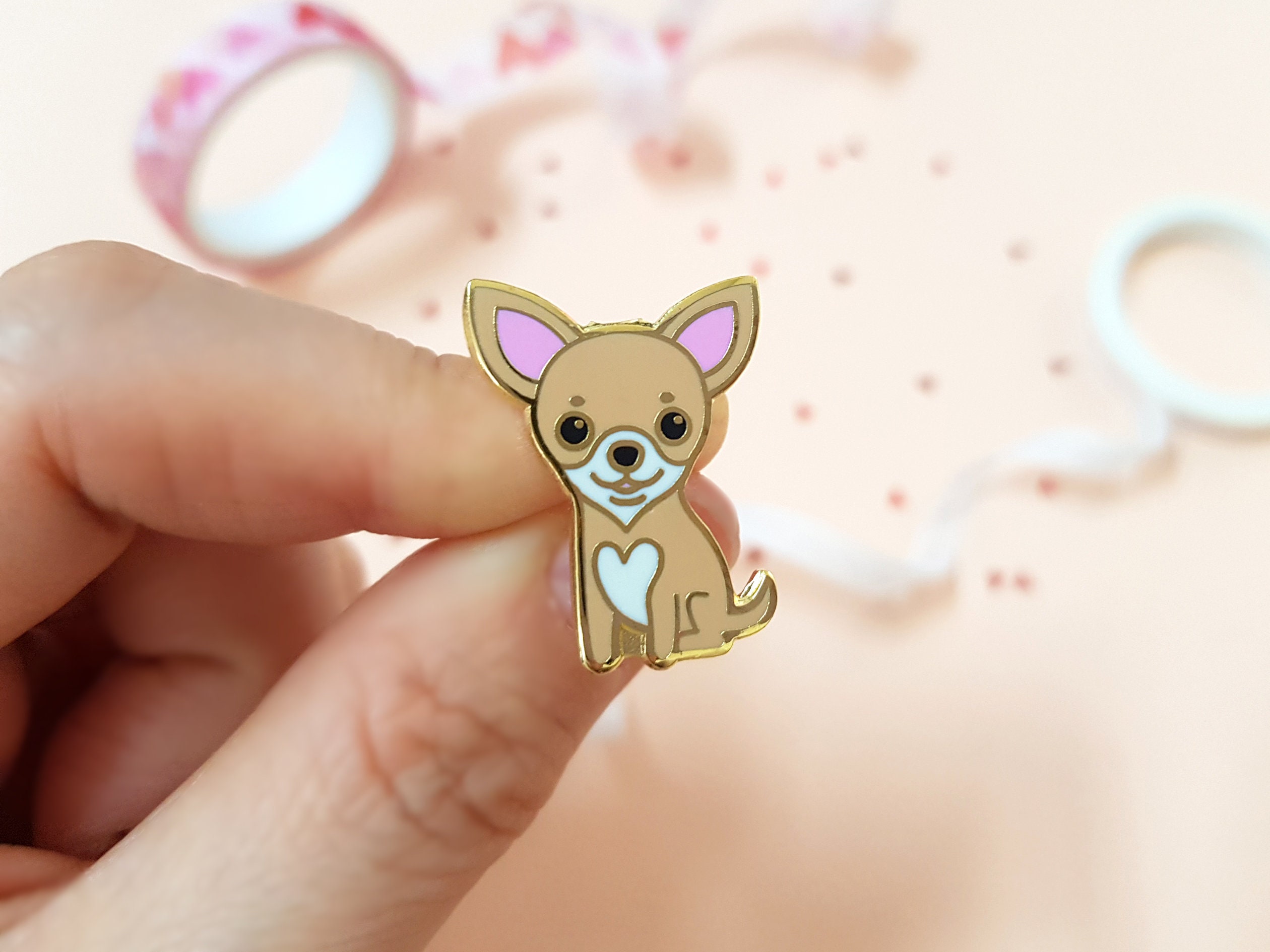 Chihuahua Dog Pin-badge - Etsy