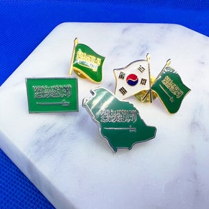 Saudi Arabia Pin Badge Collection - Etsy