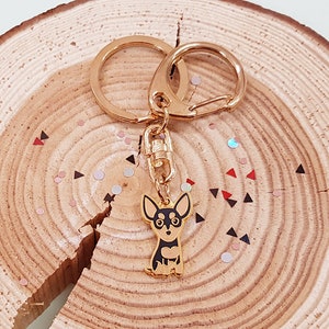 Miniature Pinscher Dog Keychain - Etsy