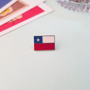 Chile Flag Pin Badge - Etsy