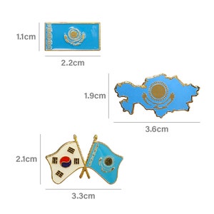 Kazakhstan Pin Badge Collection - Etsy