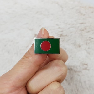 Bangladesh Flag Pin Badge - Etsy