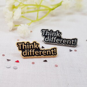 Think Different Pin Badge - Etsy