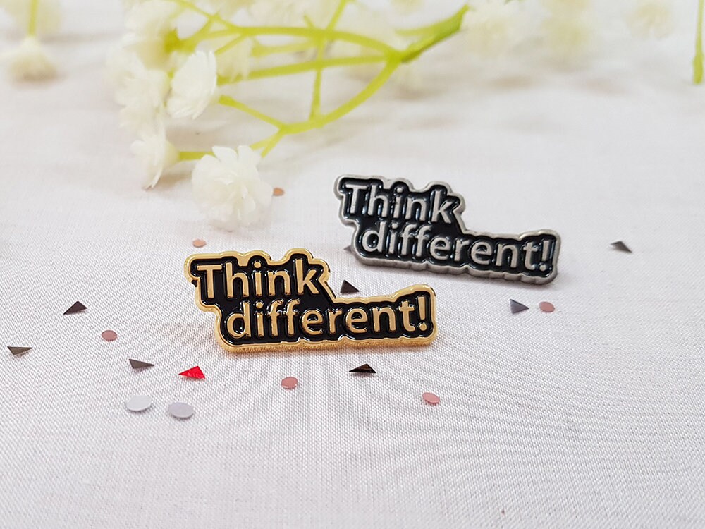 Think Different Pin Badge - Etsy