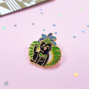 Brazil Samba Cat Pin-badge - Etsy