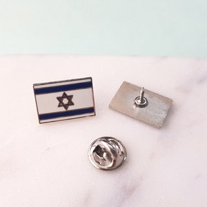 Israel Flag Pin Badge - Etsy