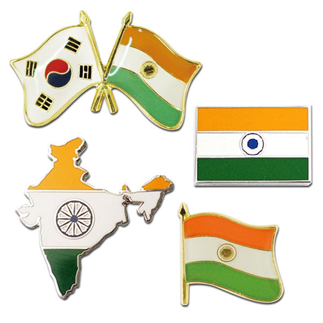 India Flag Pin Badge Collection - Etsy