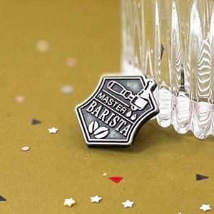 Barista Antique Pin Badge - Etsy
