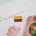 Colombia Flag Pin Badge - Etsy