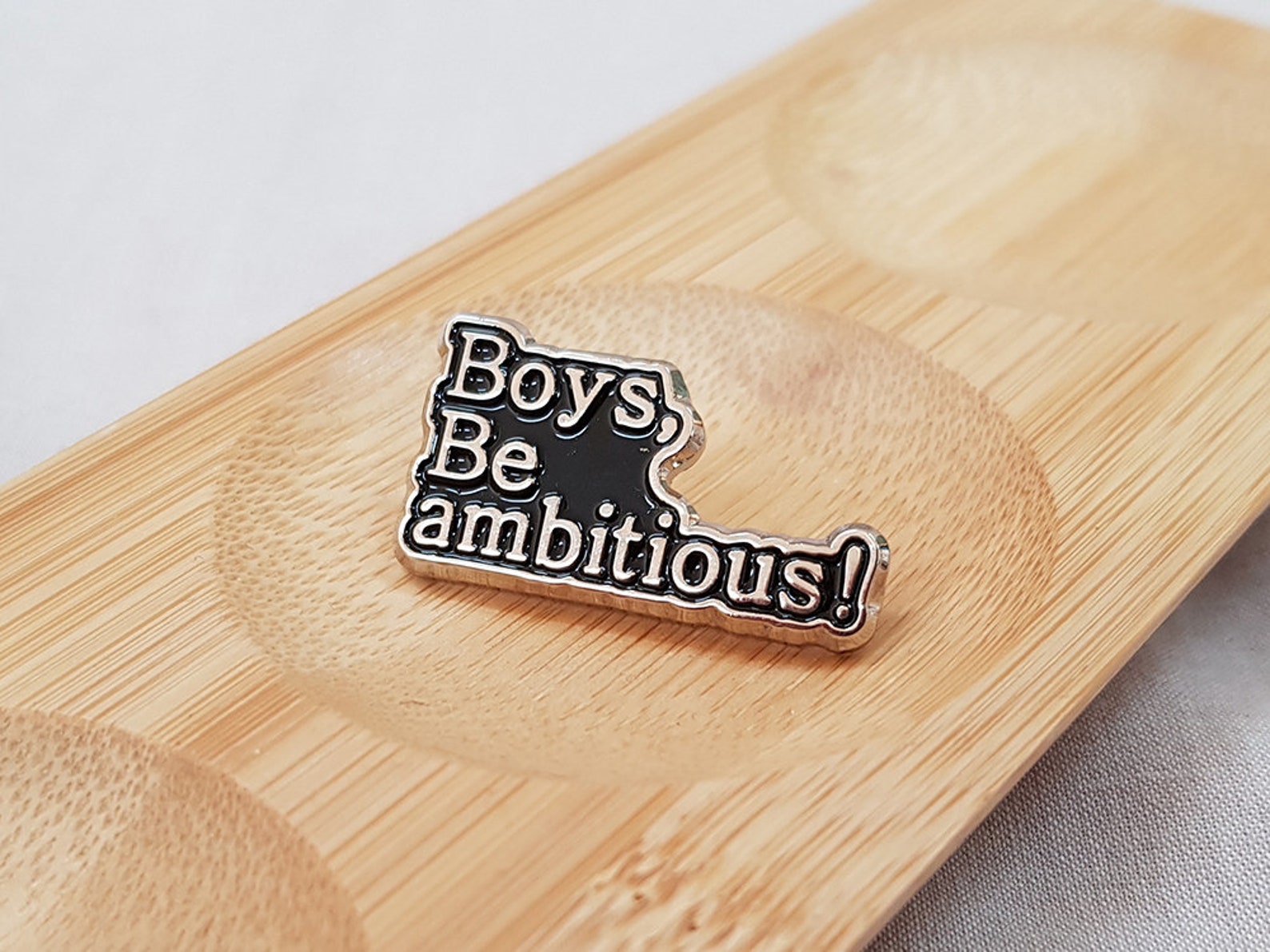 Boys Be Ambitious Pin Badge - Etsy Sweden