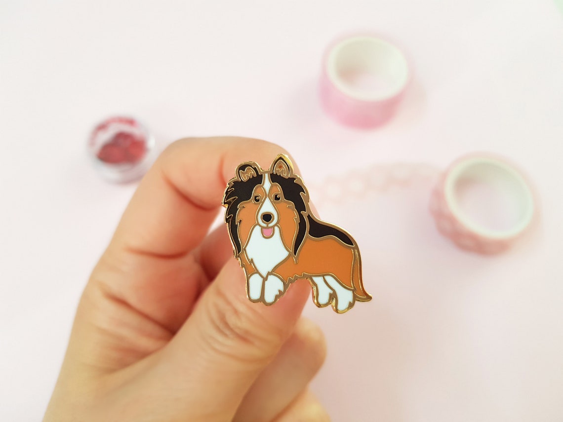 Shetland Sheepdog Pin-badge - Etsy