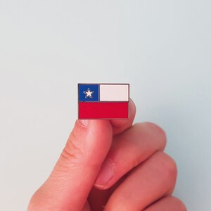 Chile Flag Pin Badge - Etsy