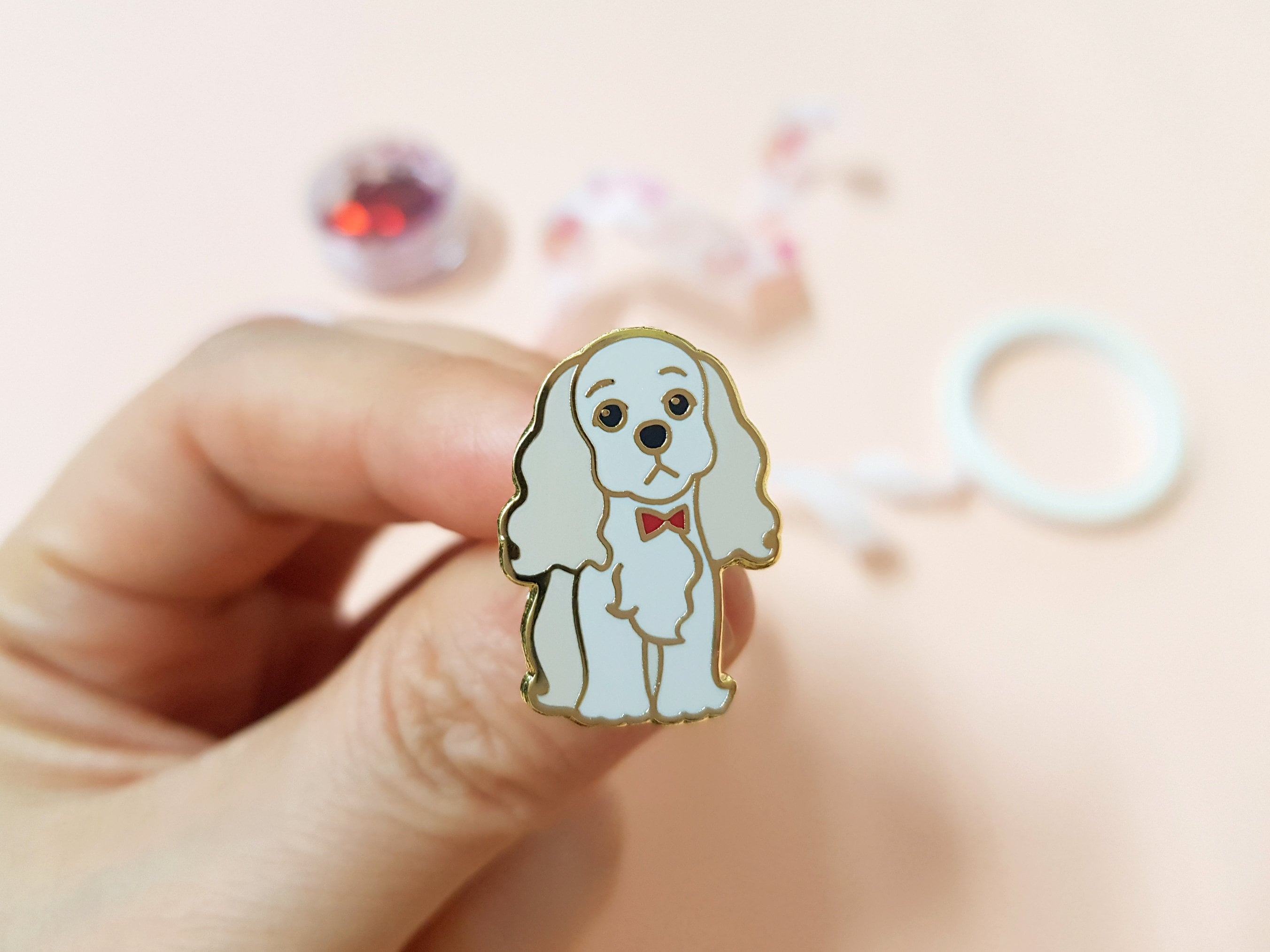 Cocker Spaniel Dog Pin-badge - Etsy