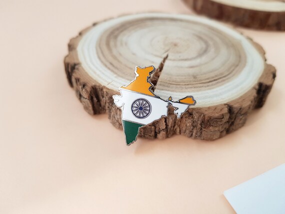 India Map Pin Badge | Etsy
