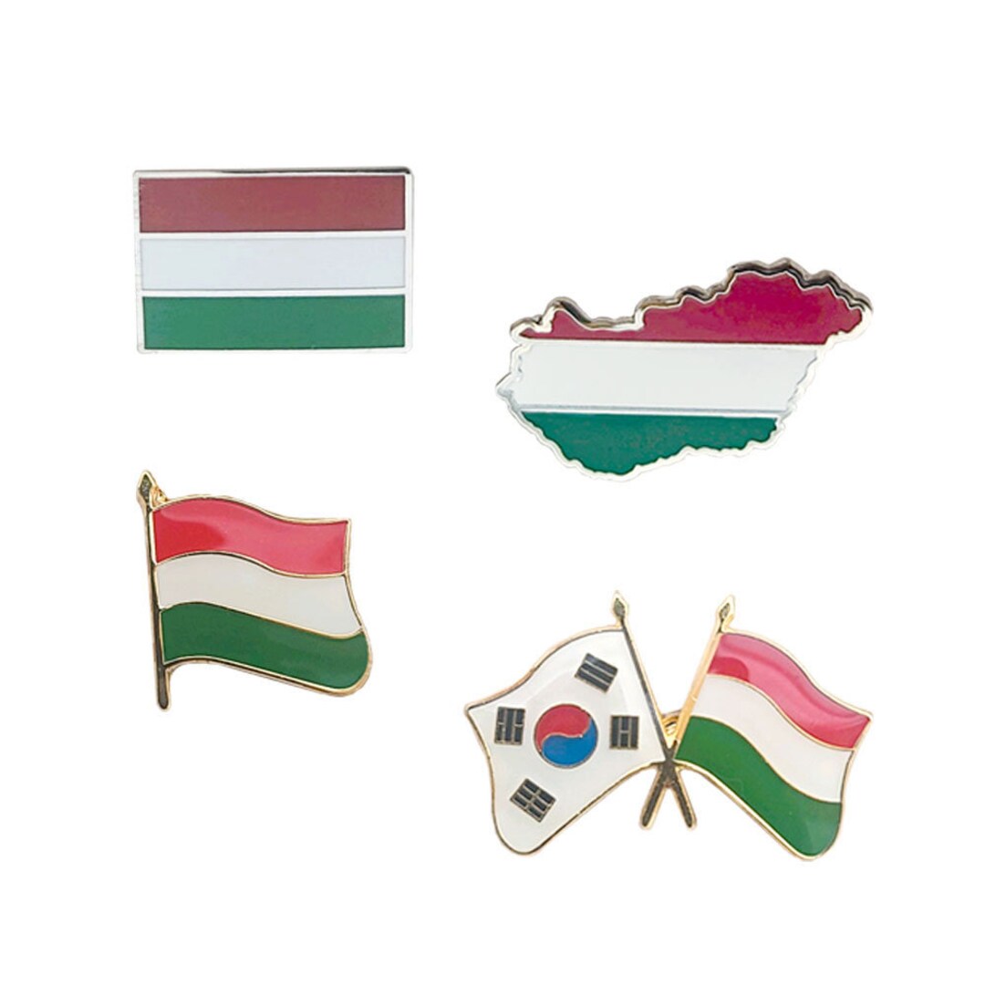 Hungary Flag Pin Badge Collection - Etsy