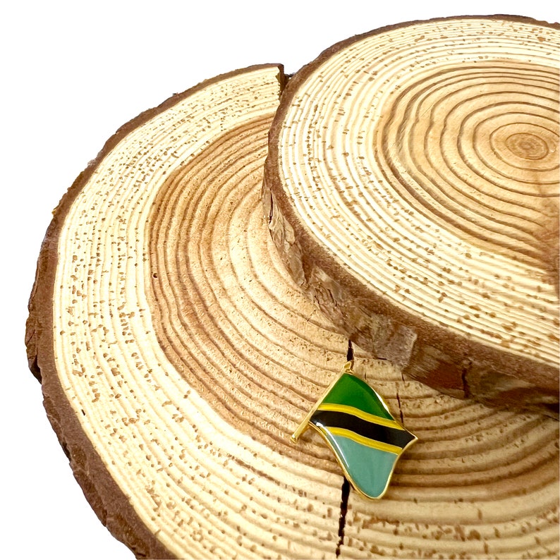 Tanzania Flying Flag Pin Badge - Etsy