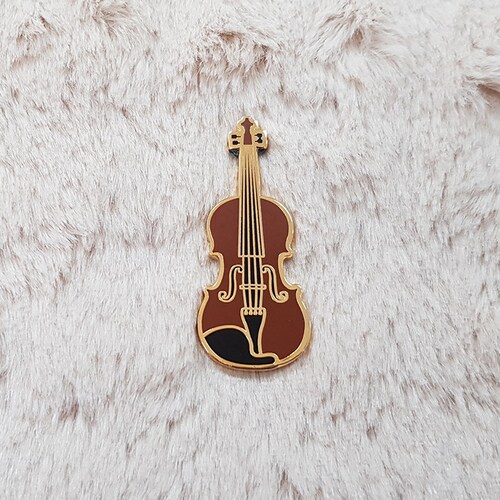 Violin Pin Badge - Etsy