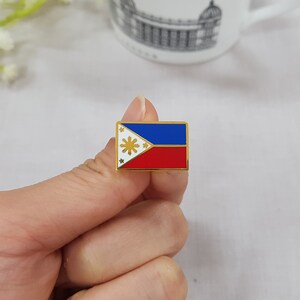 Philippines Flag Pin Badge - Etsy