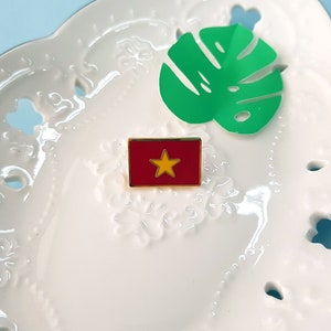Vietnam Flag Pin Badge - Etsy