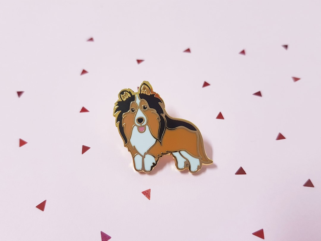 Shetland Sheepdog Pin-badge - Etsy