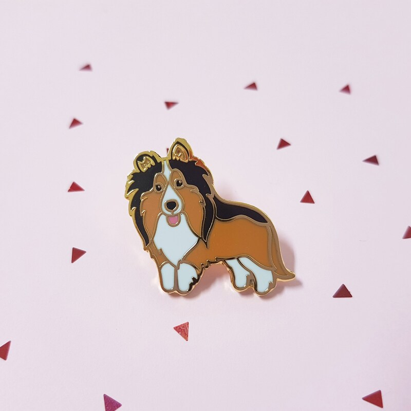 Sheltie Pin - Etsy