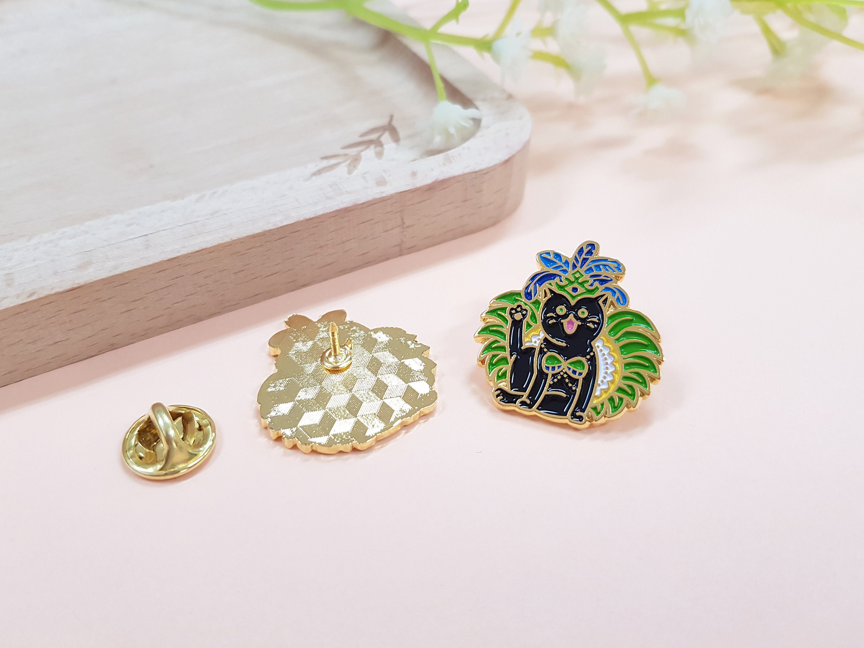 Brazil Samba Cat Pin-badge - Etsy