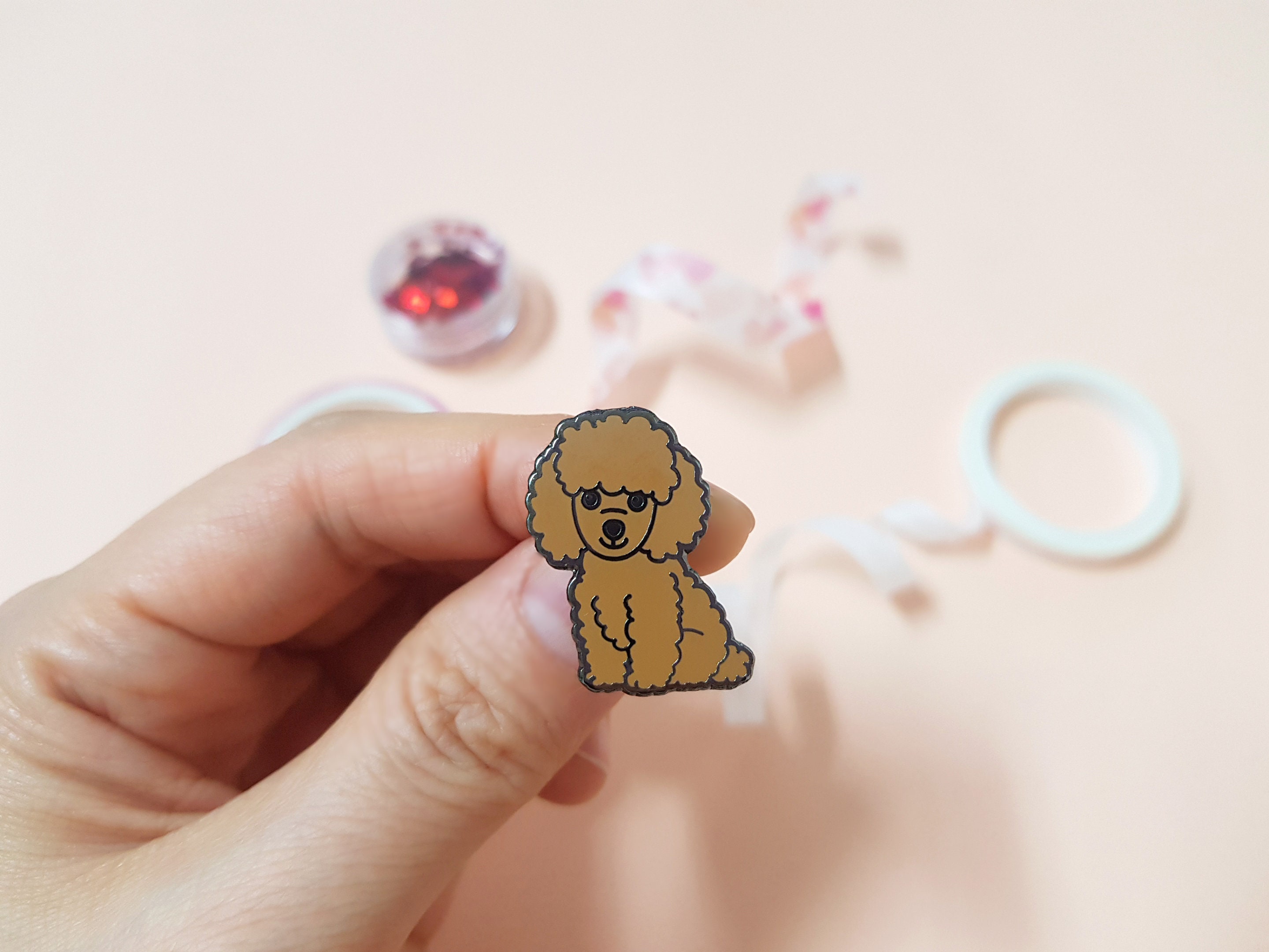 Poodlechocolate Dog Pin-badge - Etsy Canada