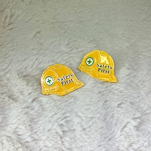 Safety First Hard Hat Pin Badge - Etsy