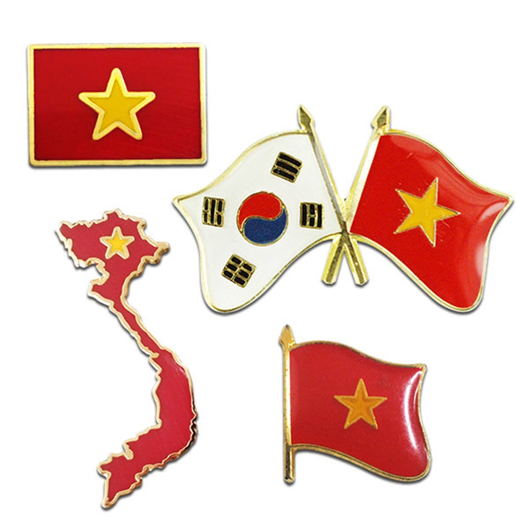 Vietnam Flag Pin Badge Collection - Etsy