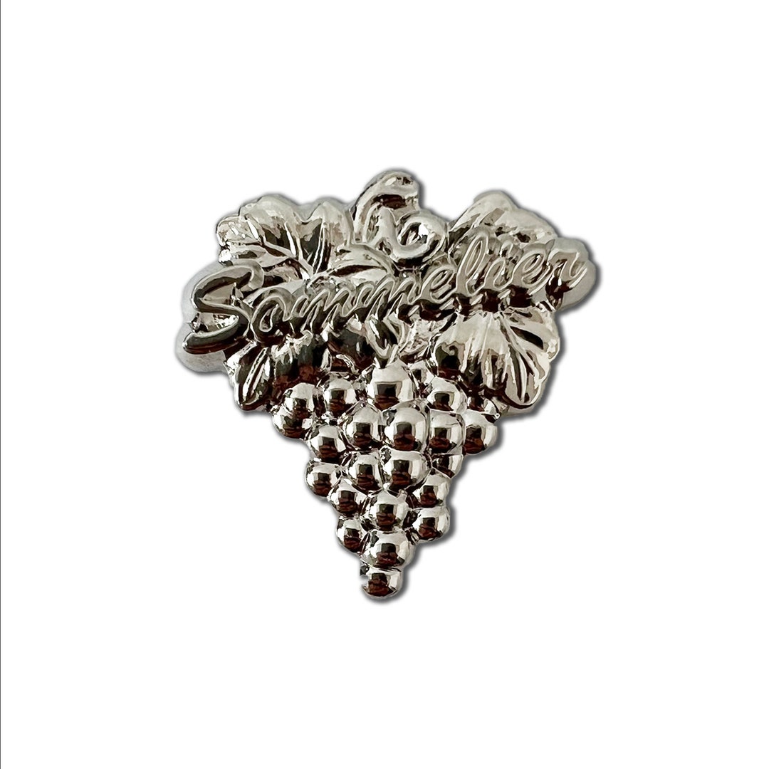 Silver Sommelier Pin Badge. - Etsy