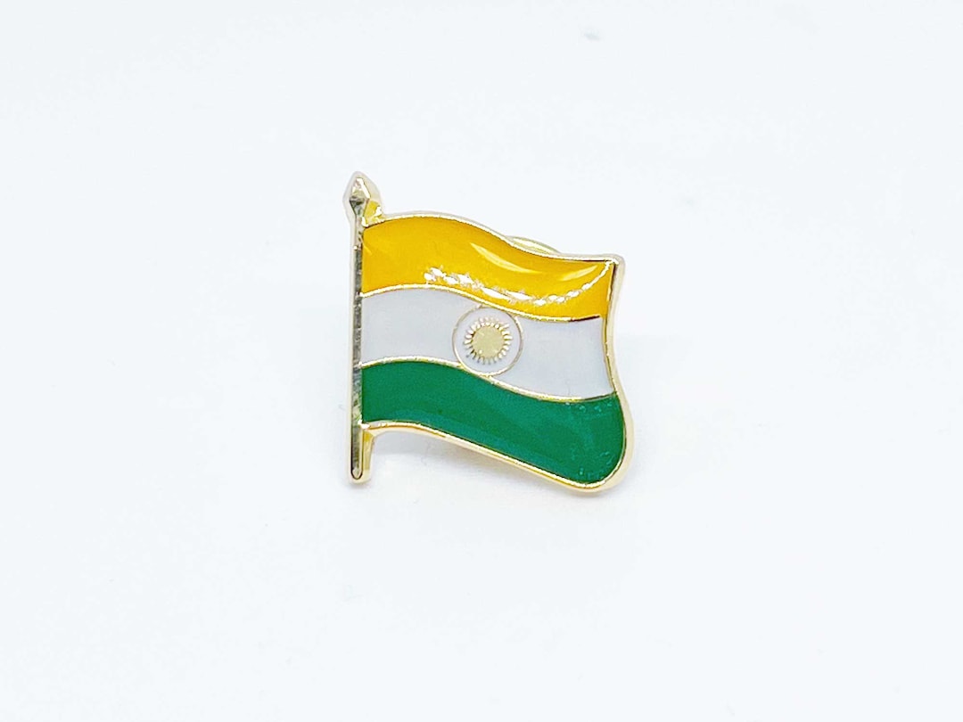 India Flying Flag Pin Badge - Etsy