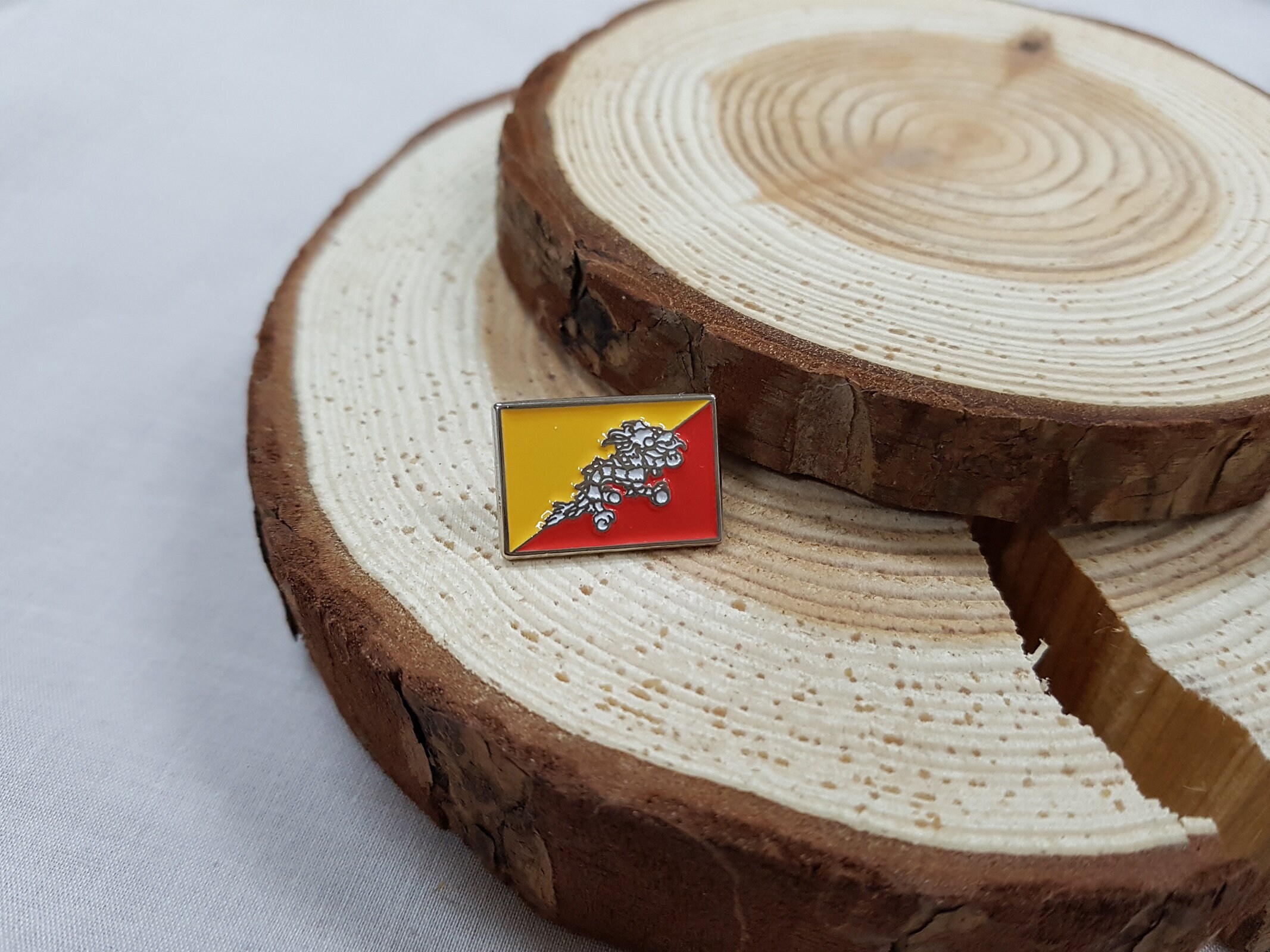 Bhutan Flag Pin Badge - Etsy