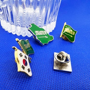 Saudi Arabia Pin Badge Collection - Etsy