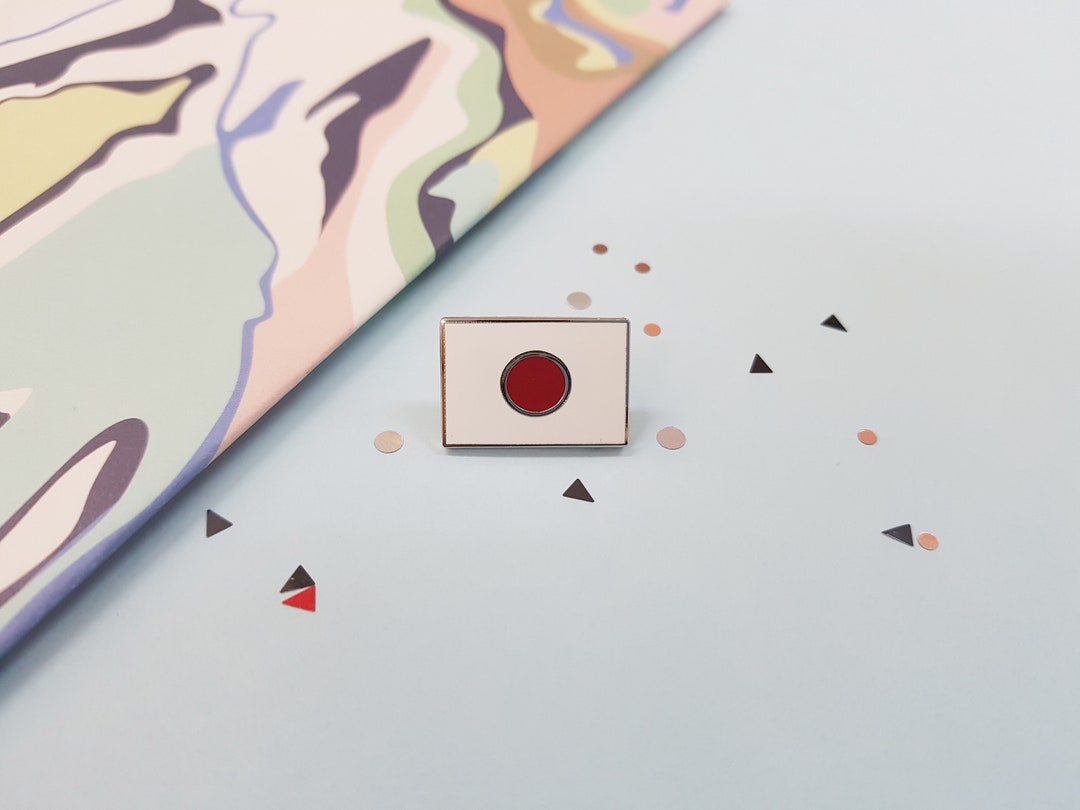 Japan Flag Pin Badge - Etsy
