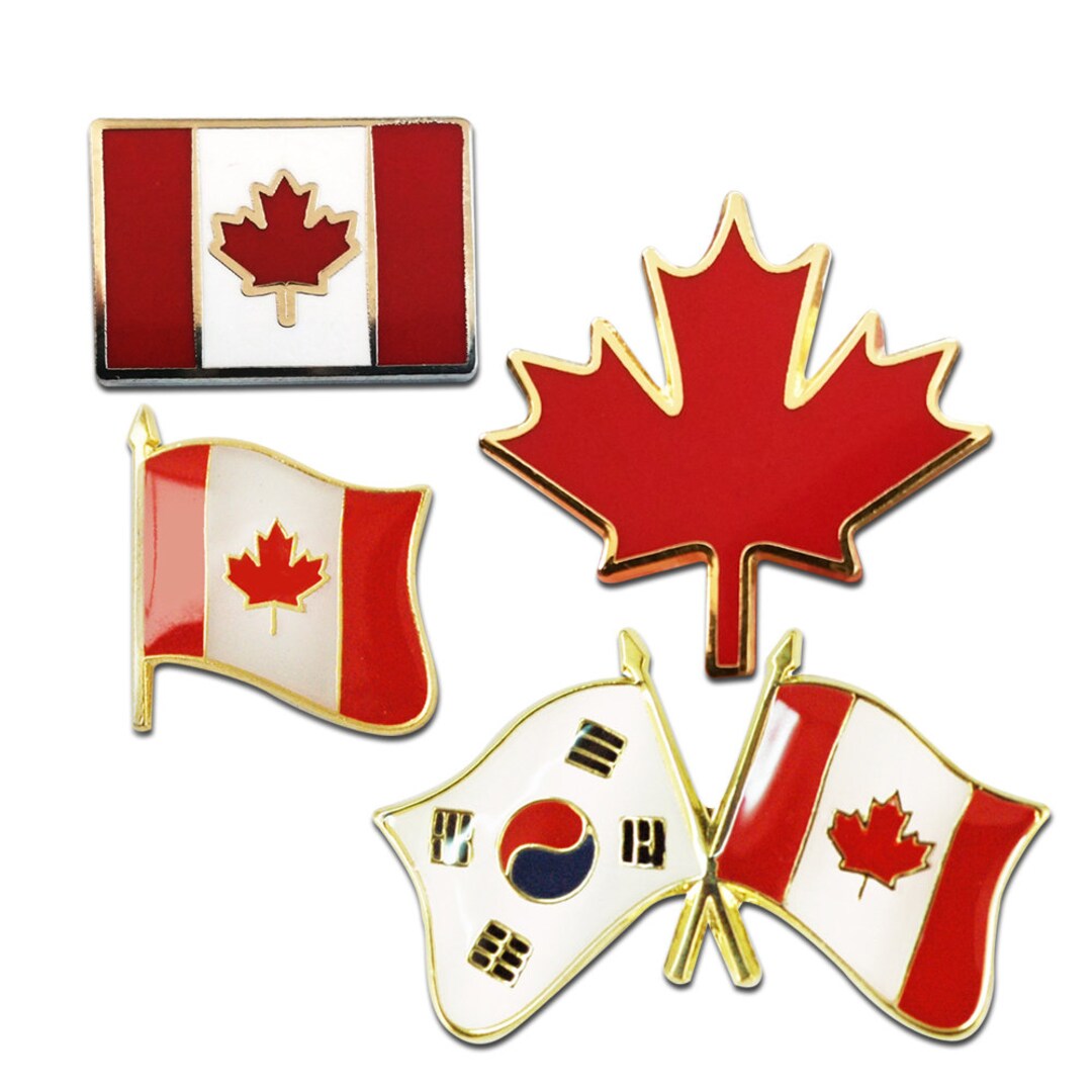 Canada Flag Pin Badge Collection - Etsy