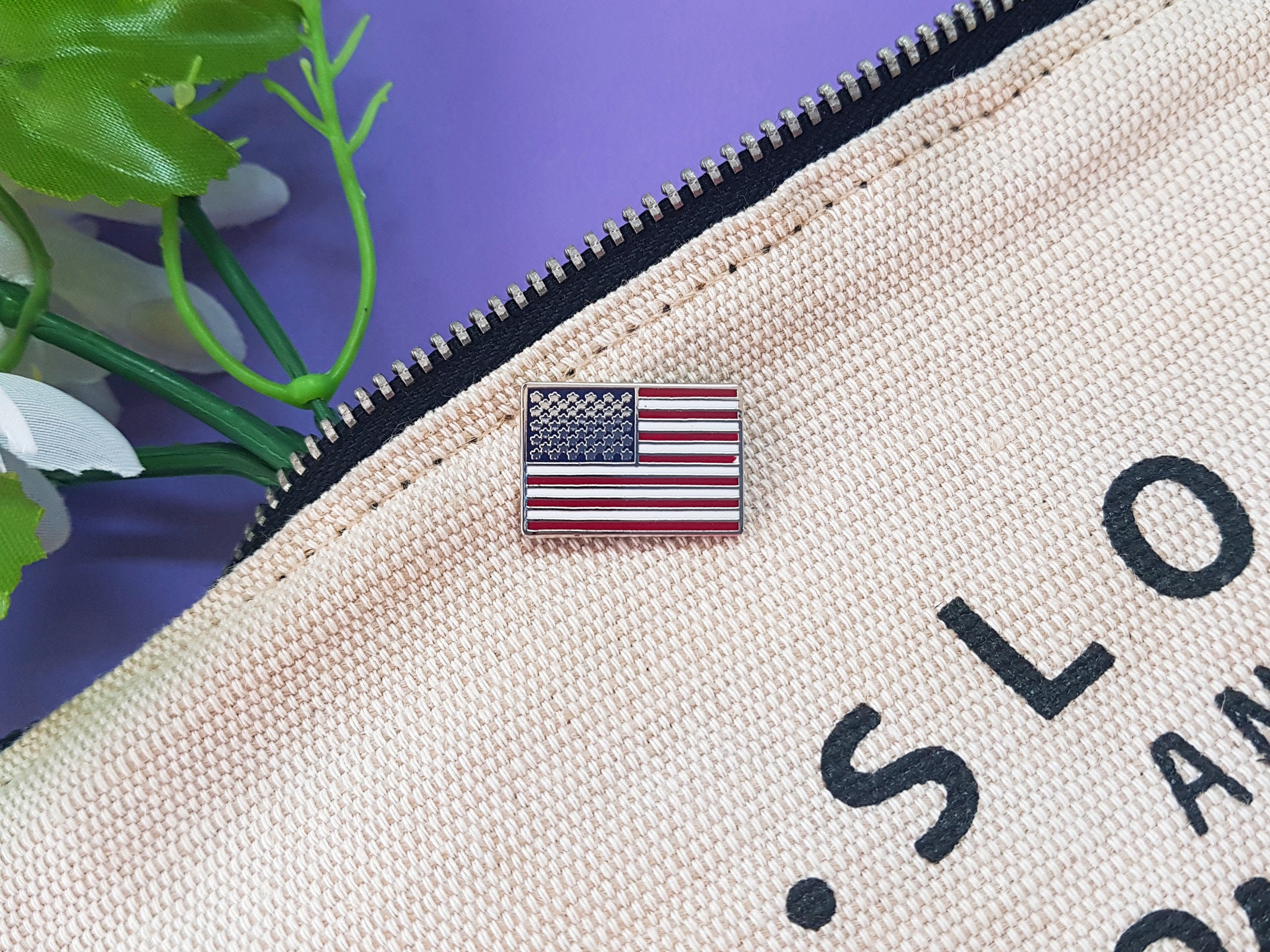 United States of Americausa Flag Pin Badge | Etsy