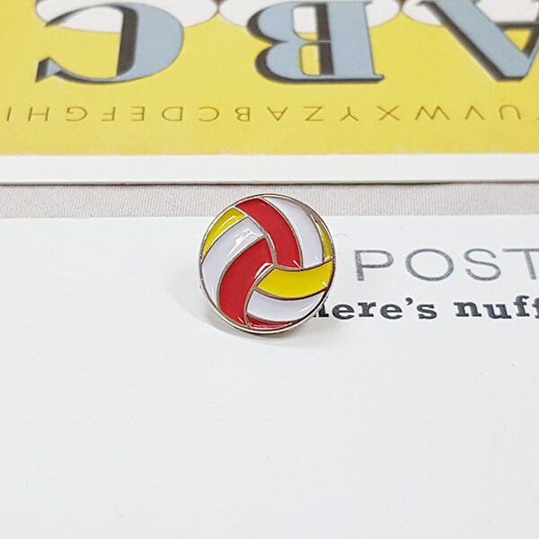 Volleyball Lapel Pin - Etsy