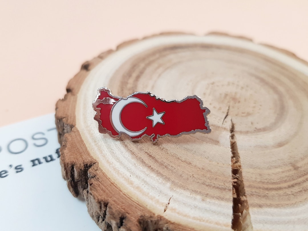 Turkiye Map Pin Badge - Etsy