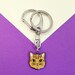 Cheese Tabby Cat Keychain - Etsy